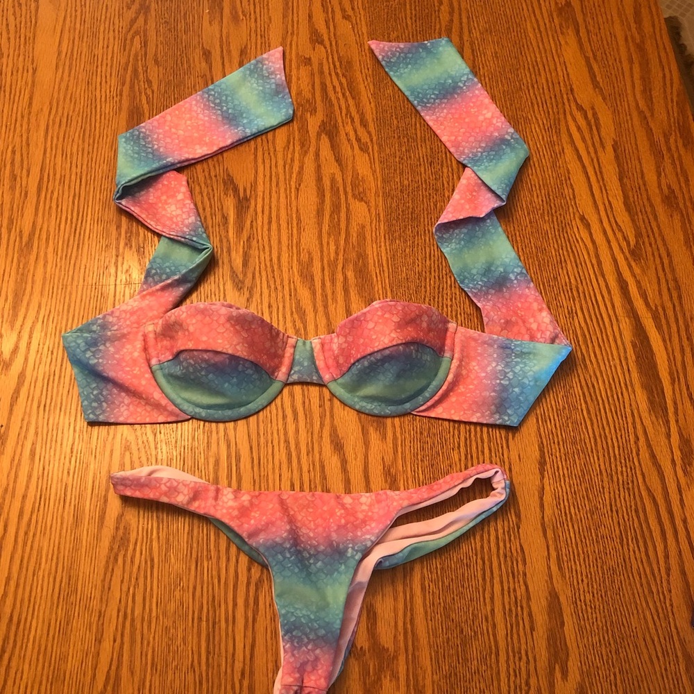 Moana Mermaid Strapless Bikini Set Gem